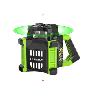 Huepar 4x360° Laser Level Self Leveling 4D Green Beam Bluetooth Connectivity Laser Tool-360 ...