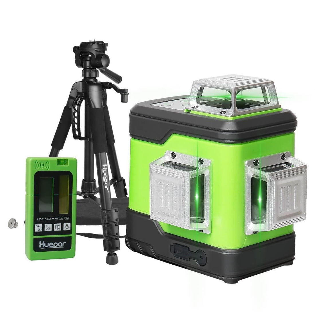 Huepar 503CG - 3D Laser Level Lithium ion Battery and Portable Tool Bag