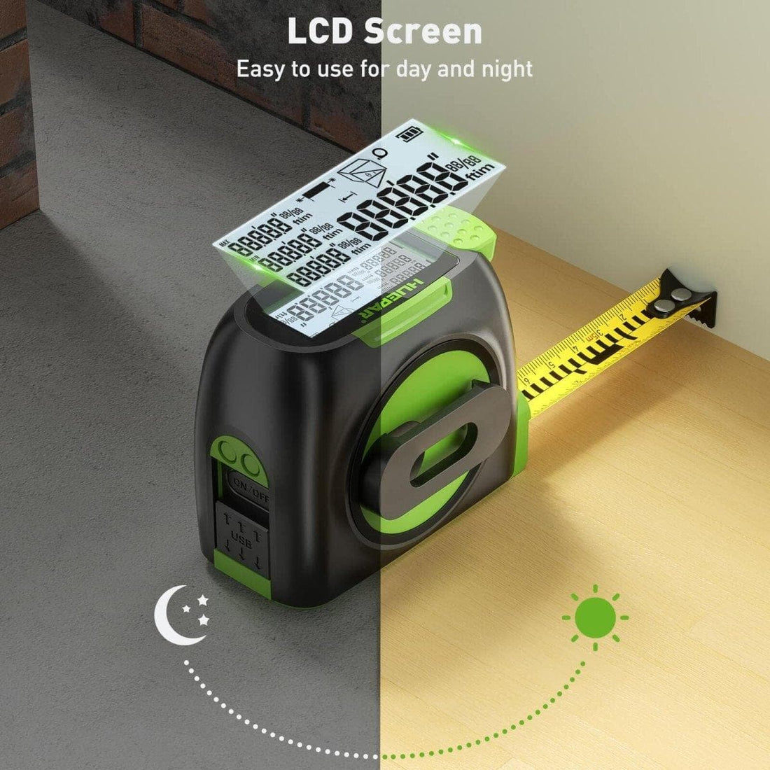 Laser Range Finder - Laser Measurement Tool - Huepar