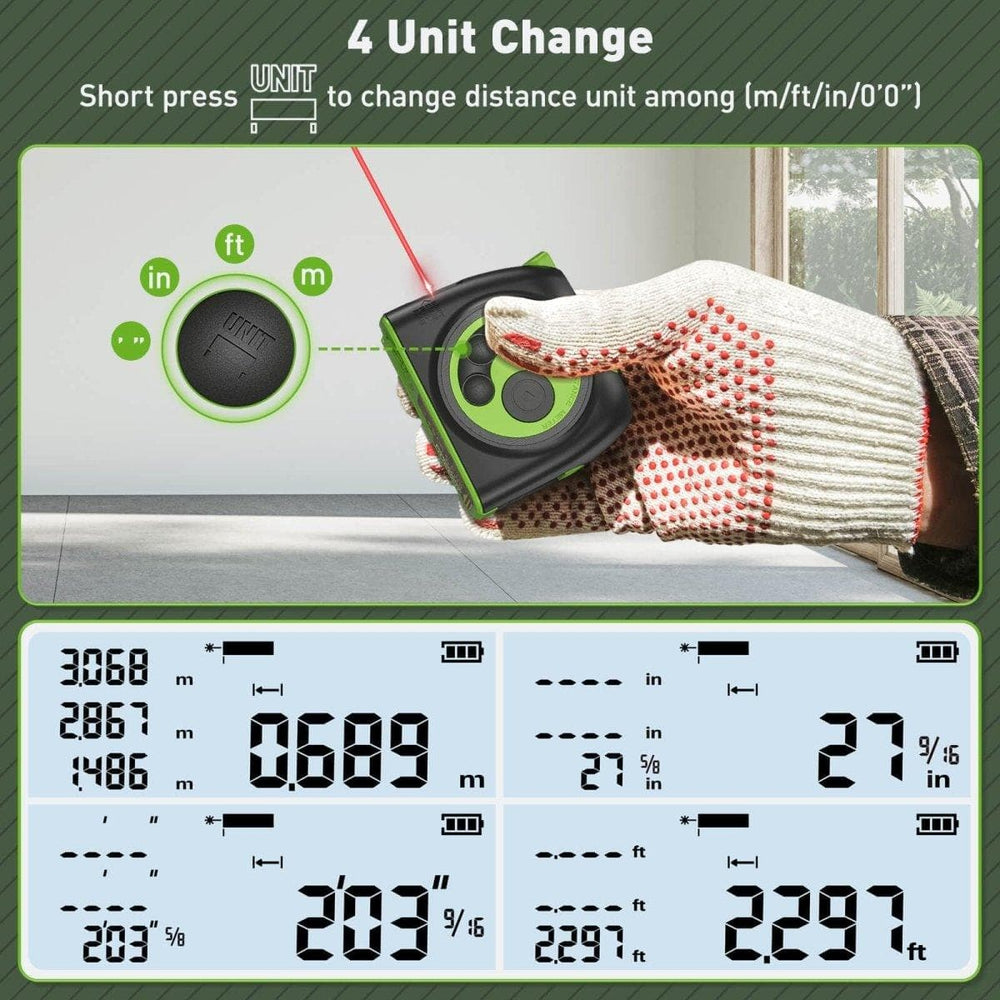 Laser Range Finder - Laser Measurement Tool - Huepar