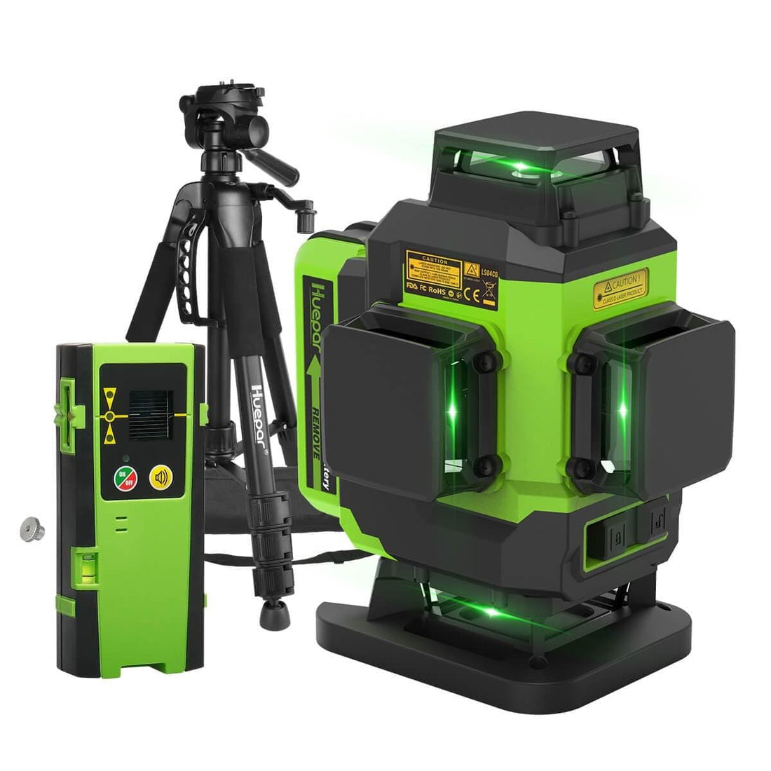 Huepar - LS04CG Self-leveling L 16 Lines Green Beam 4D Cross Line ...